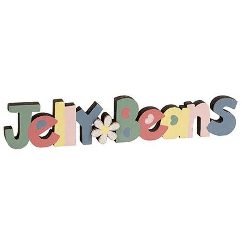 CWI Gifts Jellybeans Wooden Word Cutout Sitter - Walmart.com