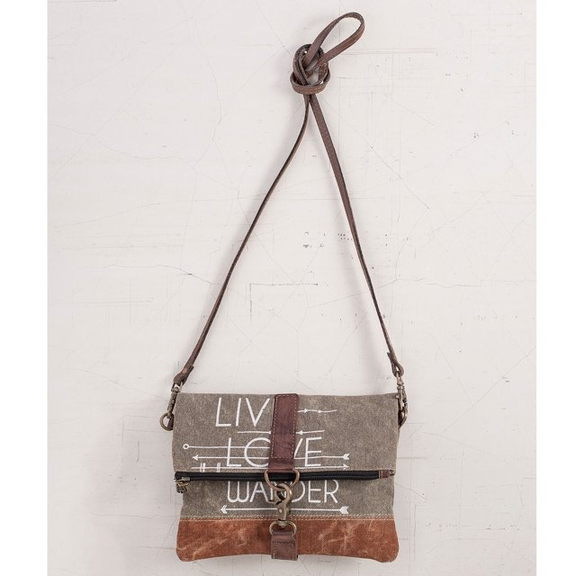 CWI Gifts Live Love Wander Fold-Over Crossbody Purse - Walmart.com