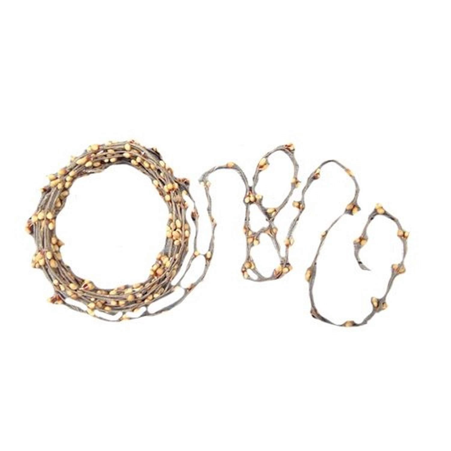 CWI Gifts Pip Berry String Garland, 18-Feet, Old Gold - Walmart ...
