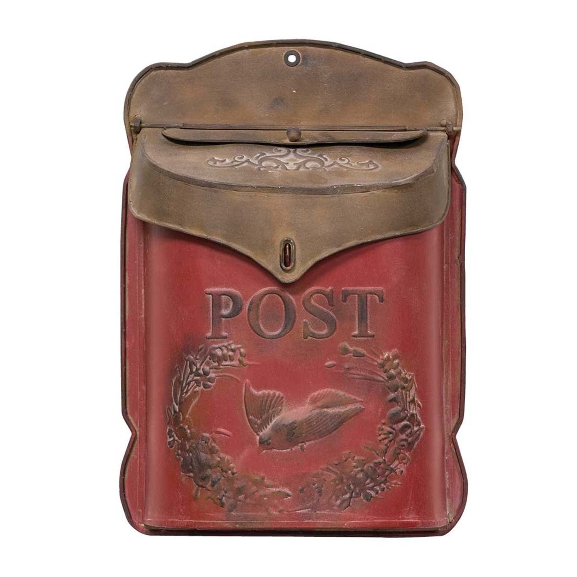 CWI Gifts Vintage Rusted Post Box - Mailbox Wall Mount - Functional ...
