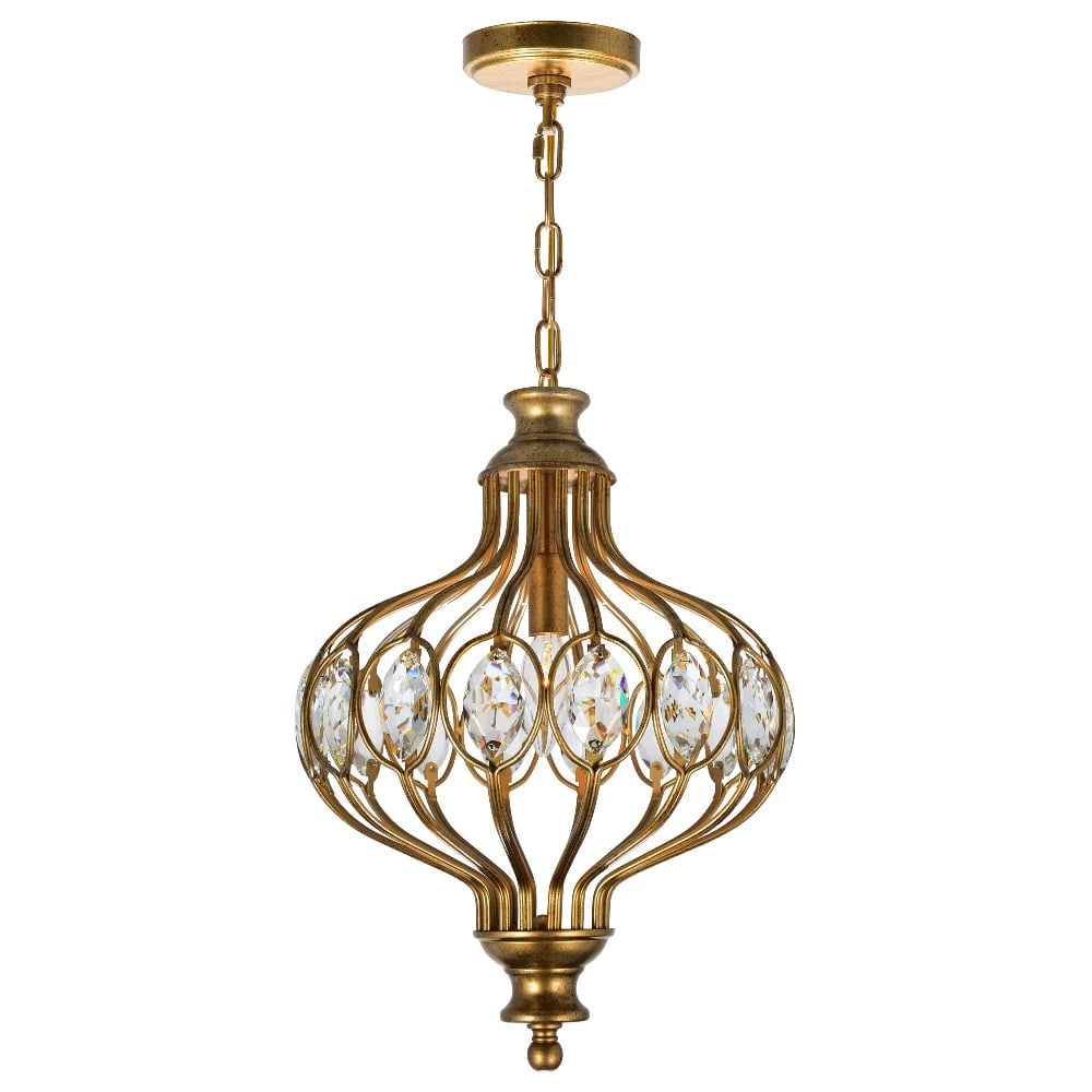 CWI Lighting Altair 1 Light Traditional Metal Chandelier in Antique ...