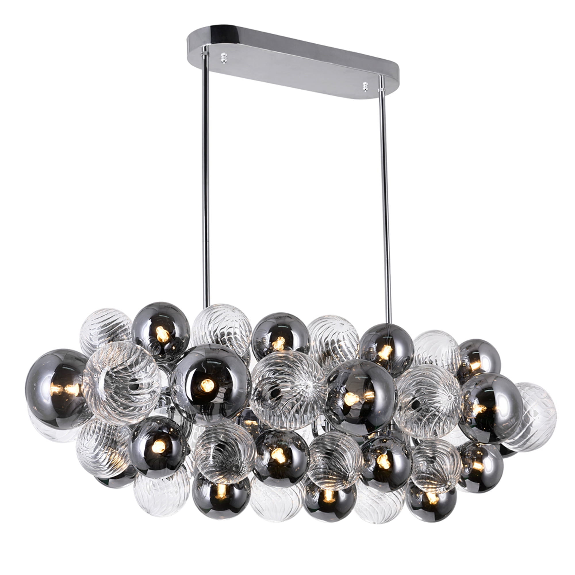 CWI Lighting Pallocino 27 Light Metal Island/Pool Table Chandelier in ...