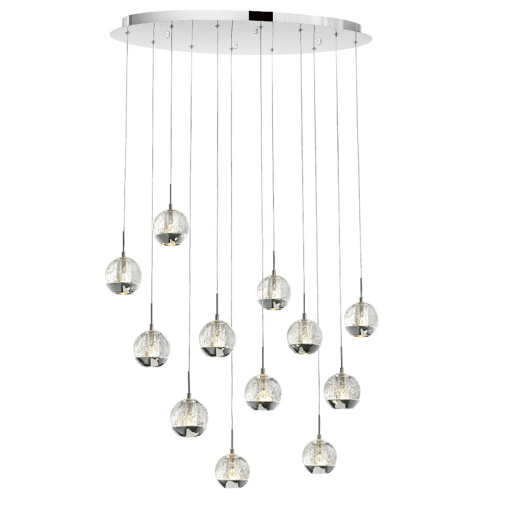 12 Light Multi Light Pendant with Chrome finish - Walmart.com