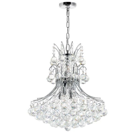 CWI Lighting Rosalina Contemporary Metal LED Chandelier in Black ...