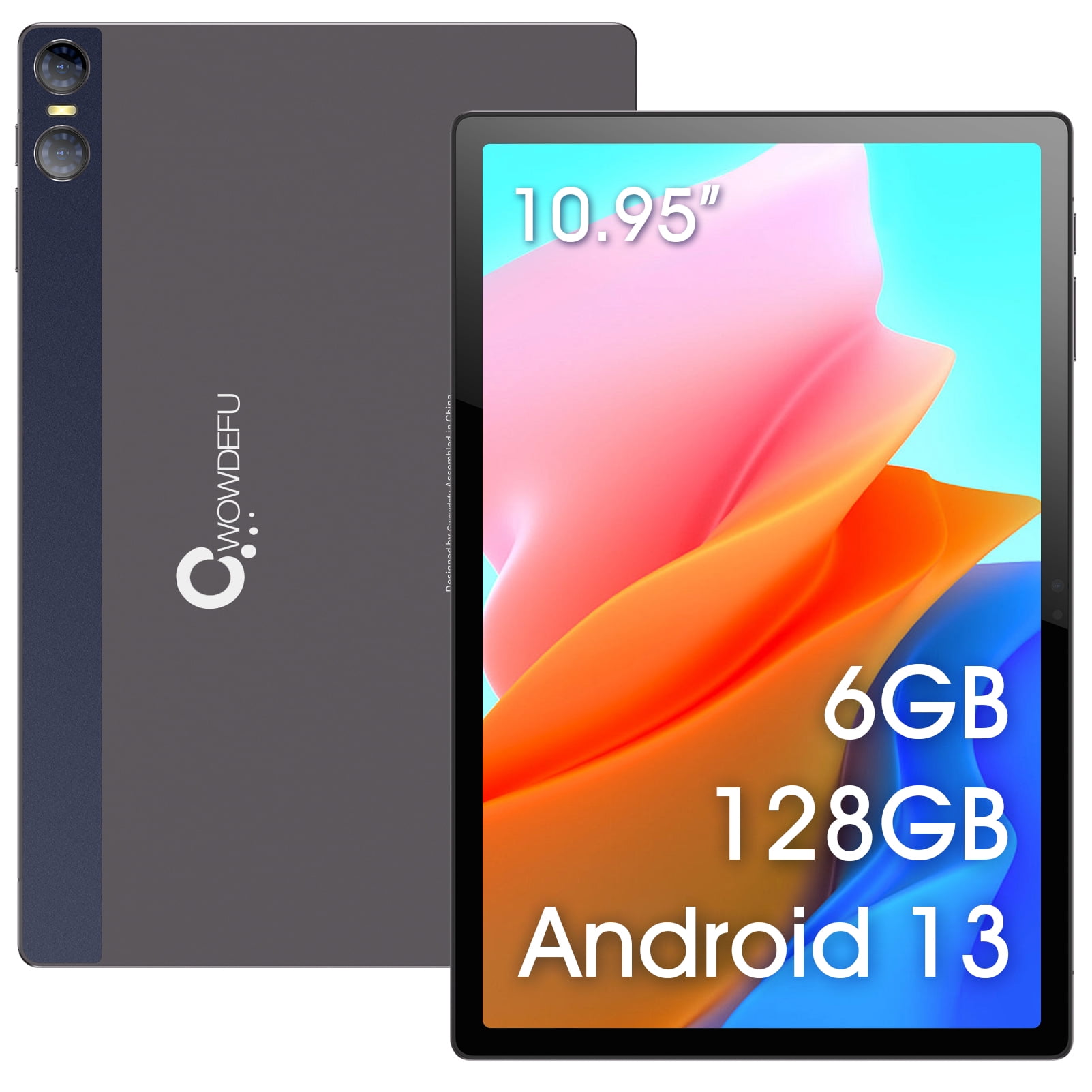 CWOWDEFU Tablet 10.95 inch Android 13, 14（6+8）+128GB, 2000 x 1200 Full HD Incell Touchscreen ...