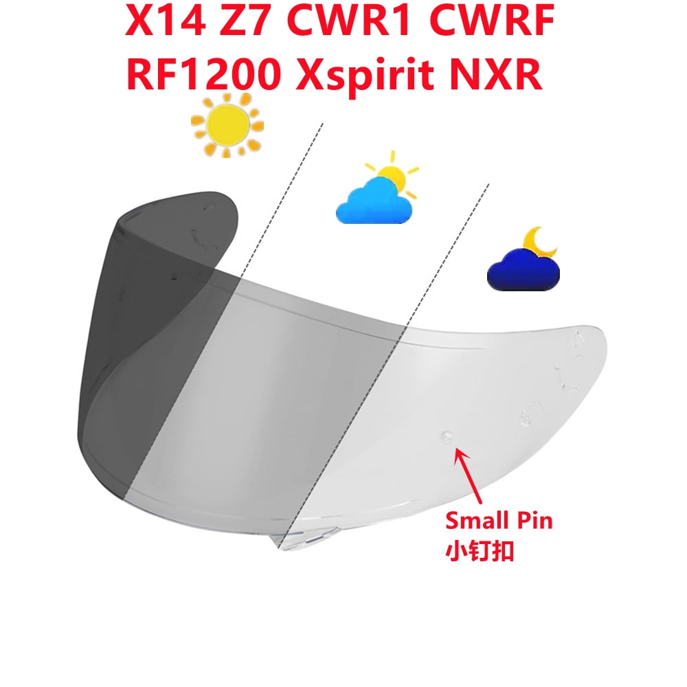 CWR-1 Photochromic shield replacement for SHOEI CWR-F,NXR,X14,Z7,CWR-1 ...