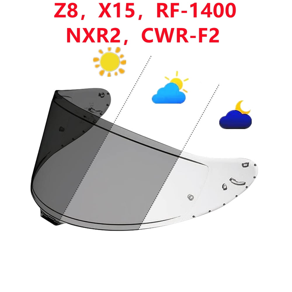 CWR-F2 Photochromic visor shield for SHOEI CWR-F2R,NXR2 X-SPR PRO,Z8 ...