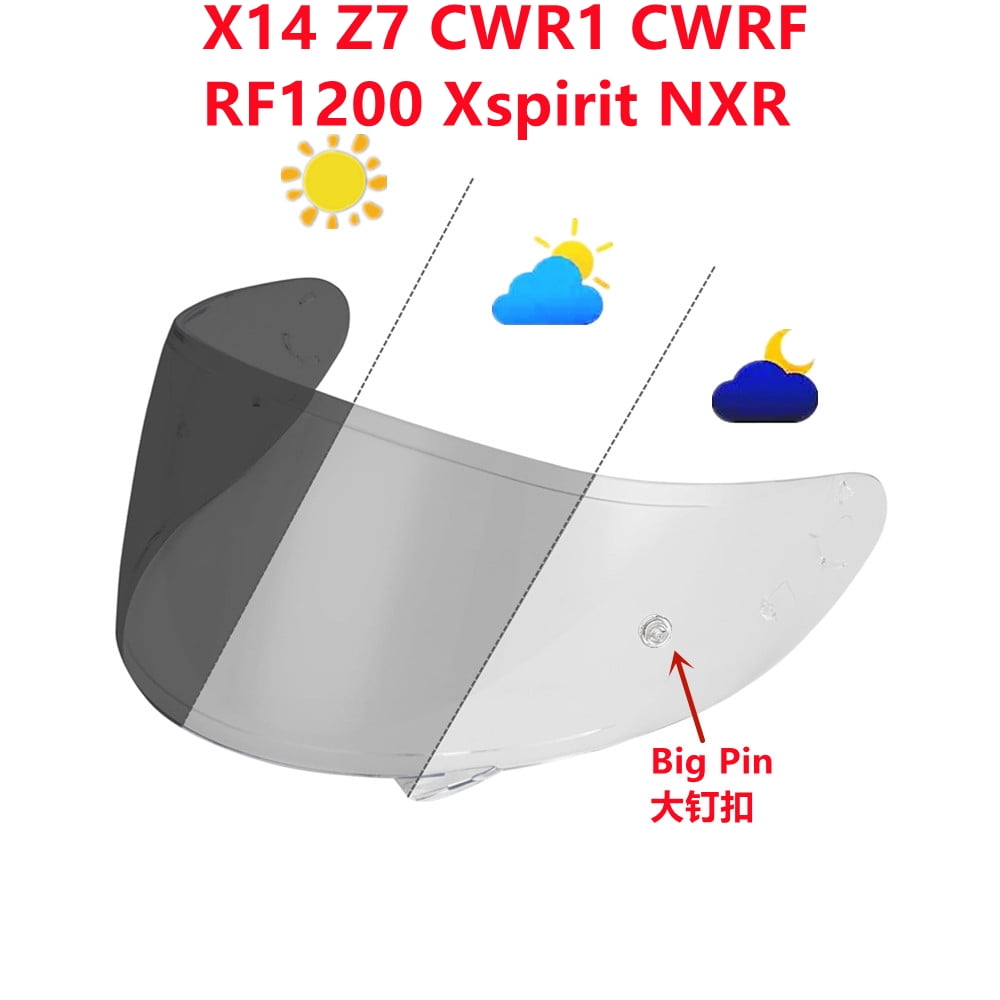 CWRF Shield Helmet Visor Replacement for X14 Z7 NXR RF-1200 RF-SR X ...