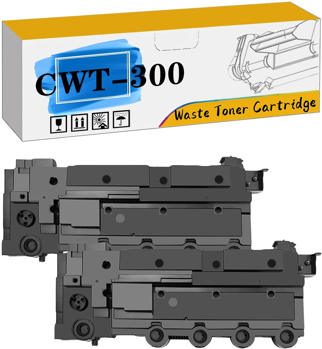 CWT-300 CWT300 Waste Toner Box, Compatible for Pantum CP2300 CP2500 ...