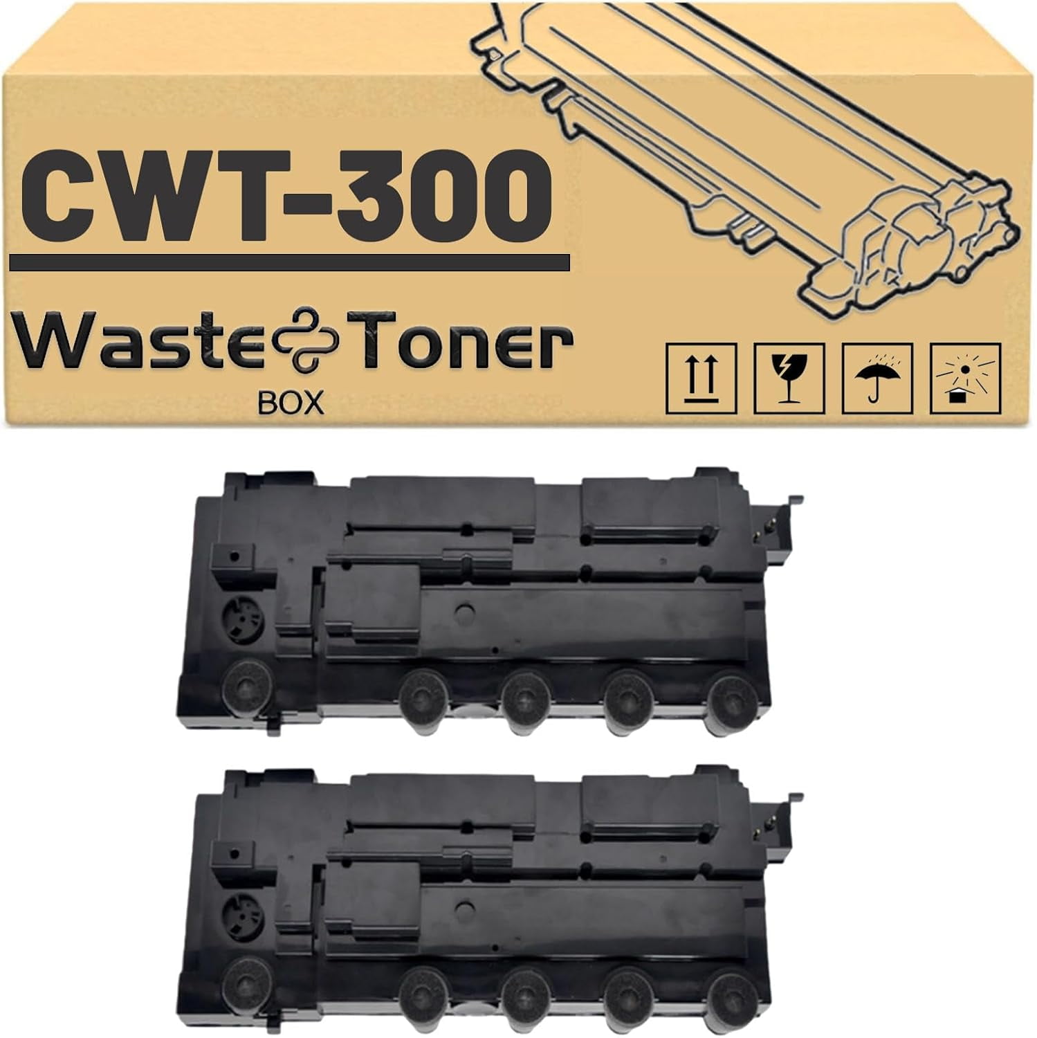 CWT-300 CWT300 Waste Toner Box Compatible for Pantum CP2300 CP2500PLUS CM7105DN CM7100 Printers ...