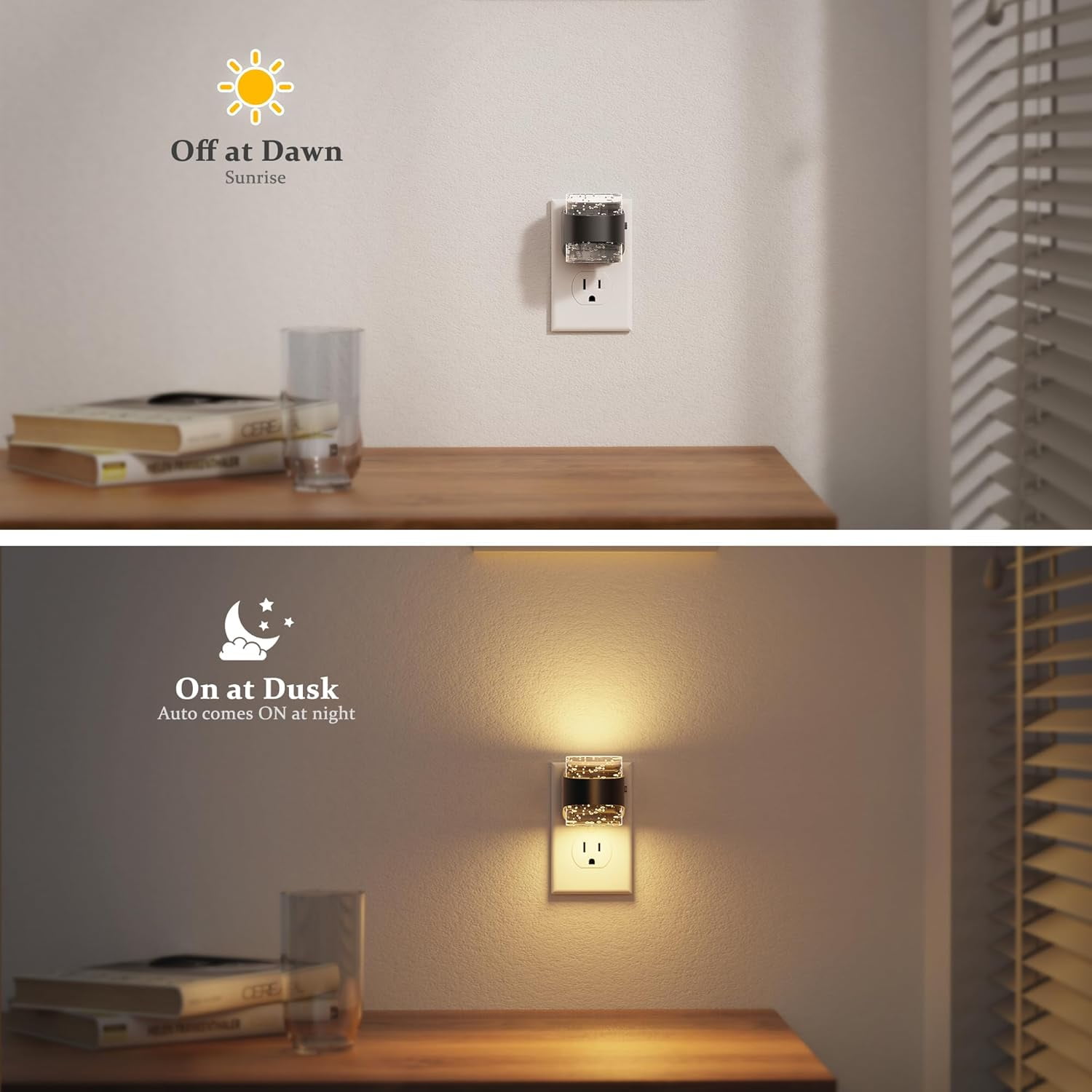 CWZYJQ-LED Night Light, Bubble Night Lights Plug into Wall, [2 Pack ...