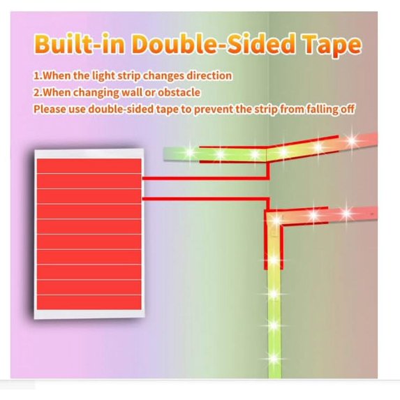 CWZYJQ-Led Lights for Bedroom 50ft (1 Roll), Color Changing RGB Led ...