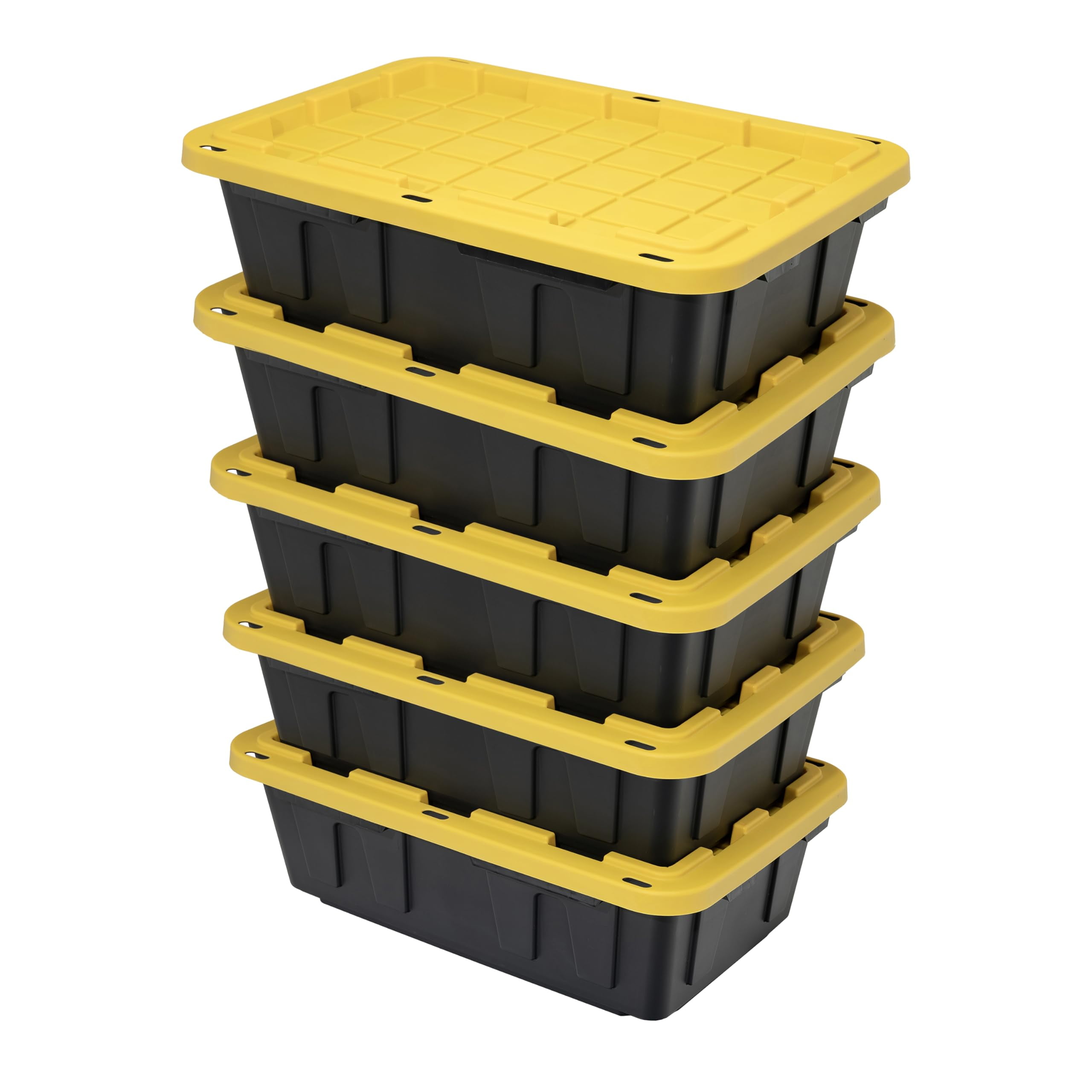 CX 15-Gallon Durable Plastic Storage Bin, Eco-Friendly Stackable Design ...