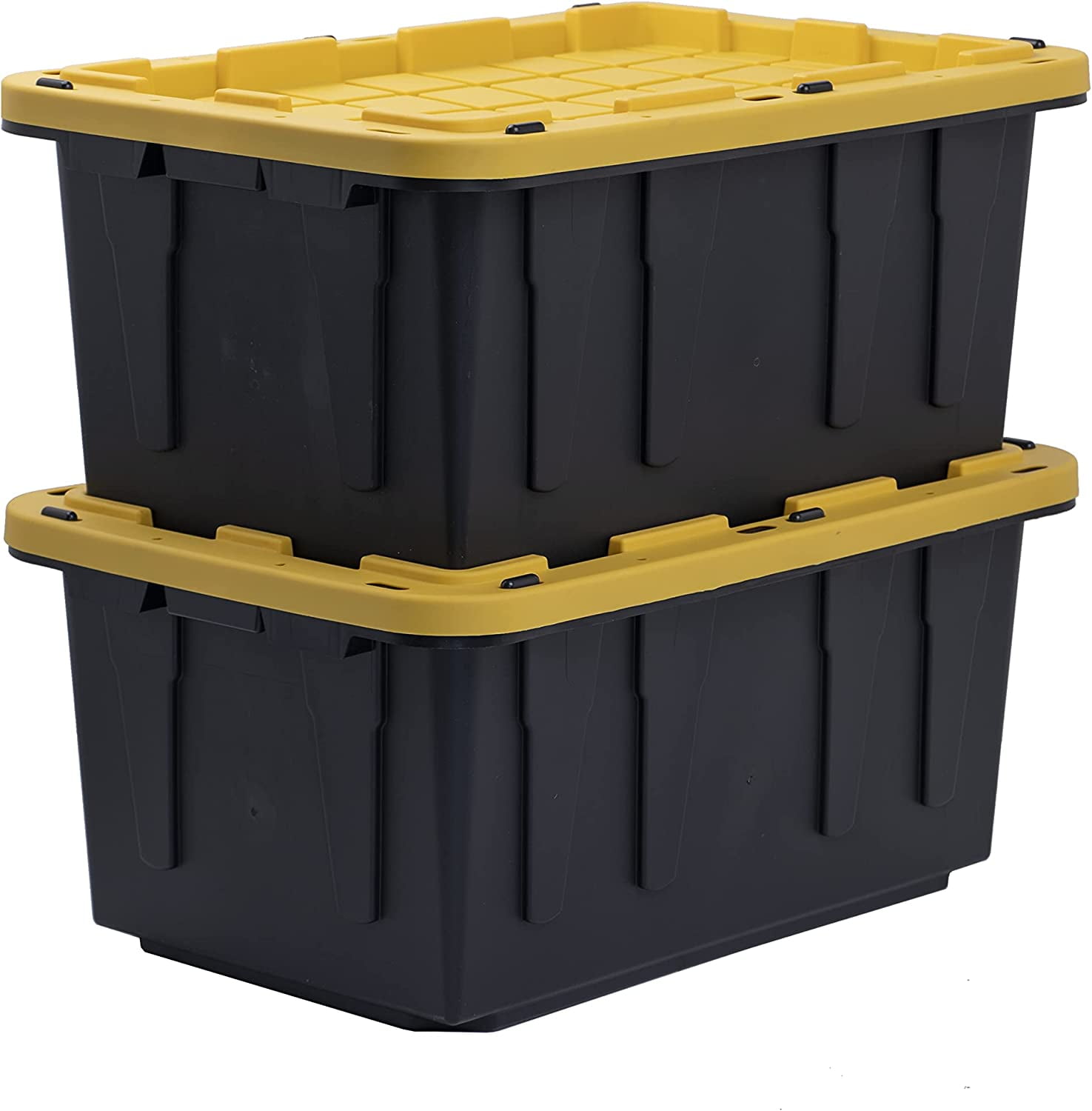 CX BLACK & YELLOW®, 17-Gallon Heavy Duty Tough Storage Container & Snap ...