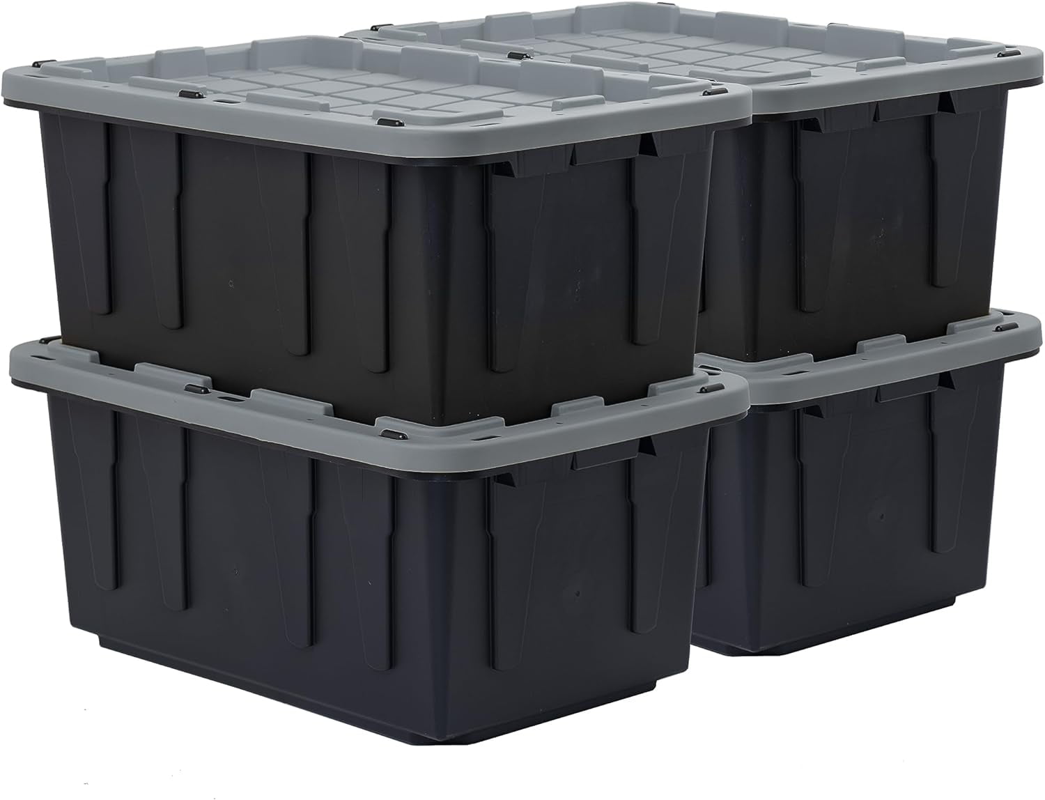 CX BLACK & YELLOW®, 27-Gallon Heavy Duty Tough Storage Container & Snap ...