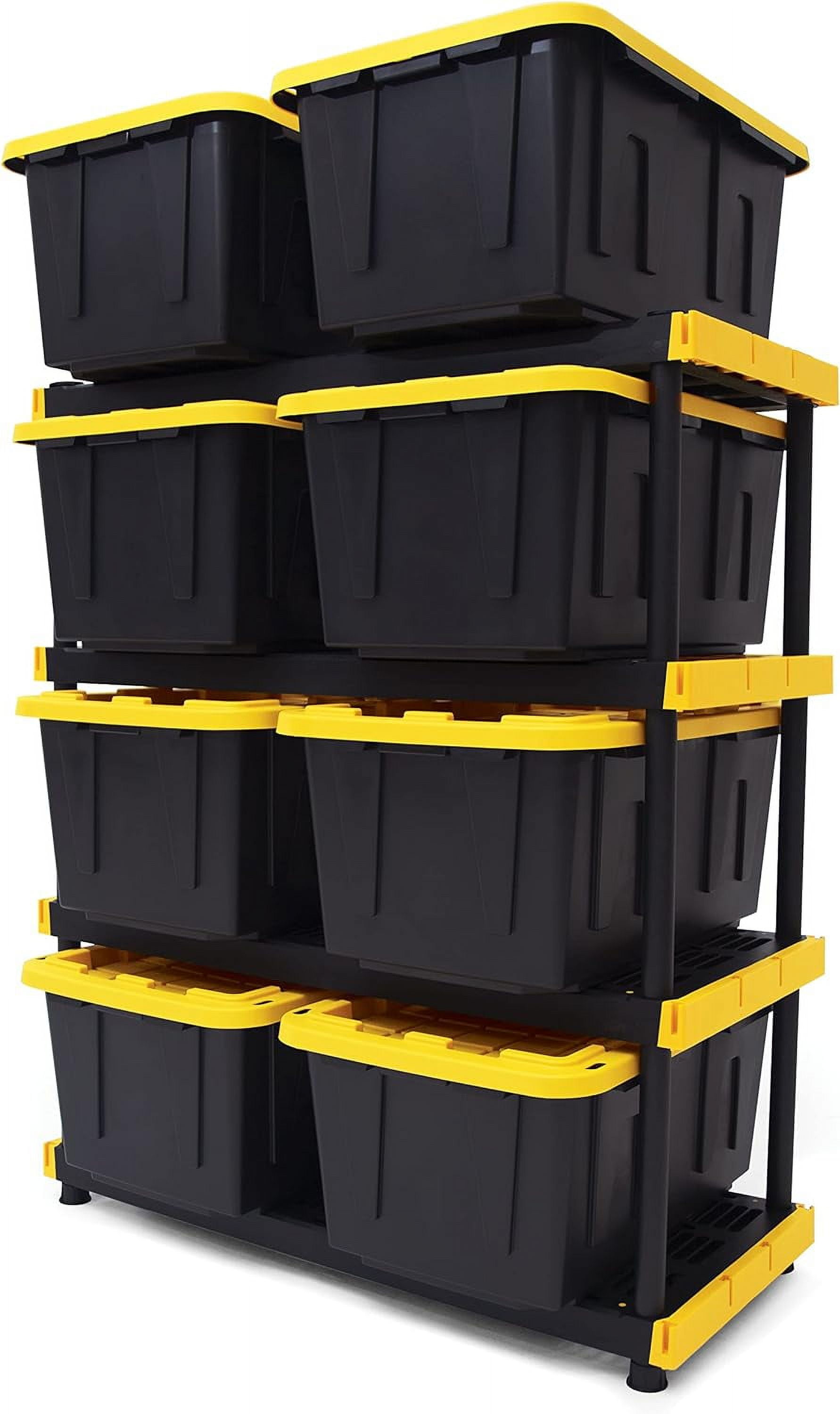 CX Black & Yellow®, Shelving Unit and Heavy Duty Storage Containers ...