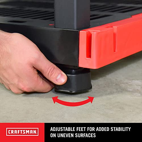CX Craftsman, 4-Tier Highly Durable Storage Rack, 200lbs/shelf, (55”H x ...