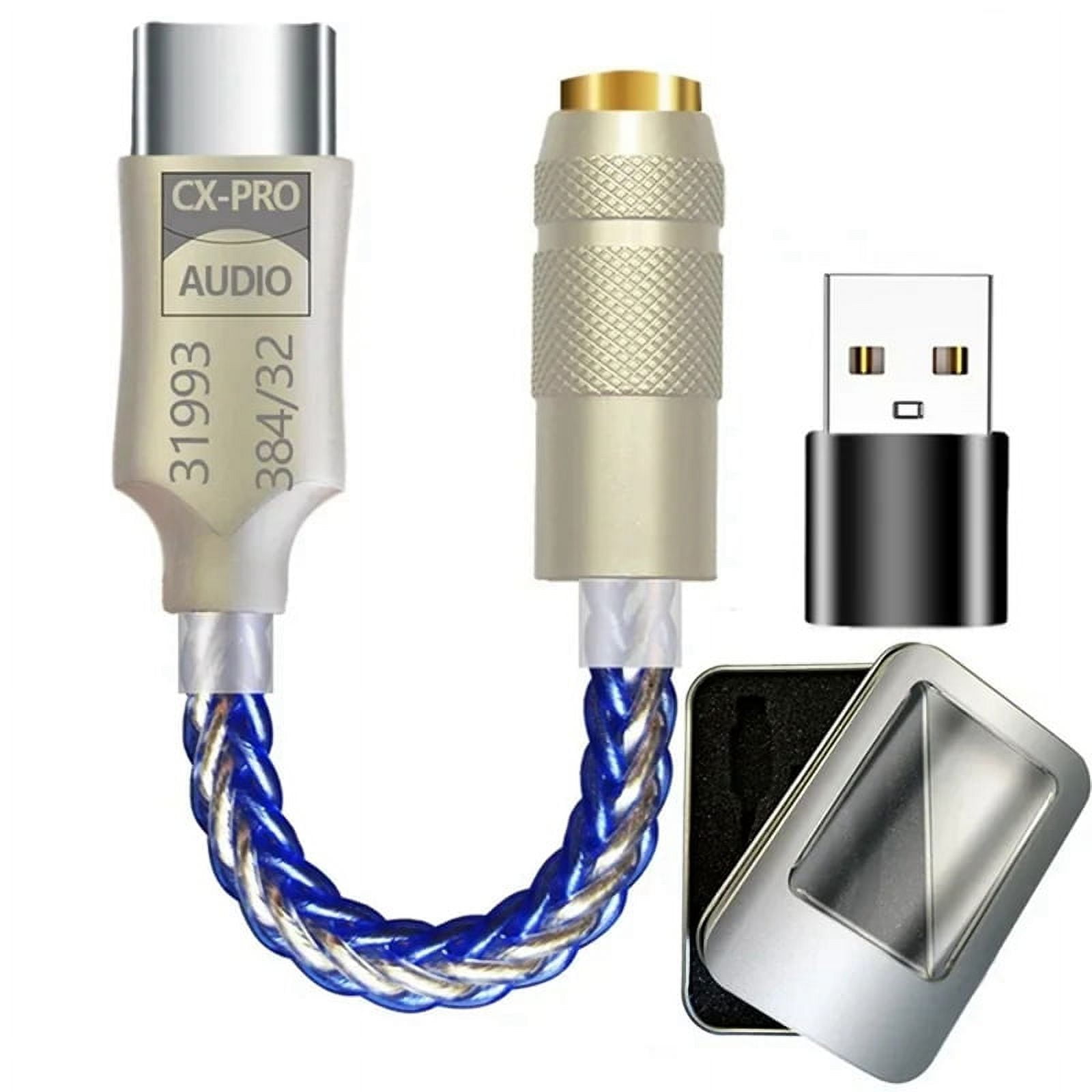 CX31993 HiFi Type C to 3.5mm Headphone Amplifier Audio Decoder IEM AMP ...