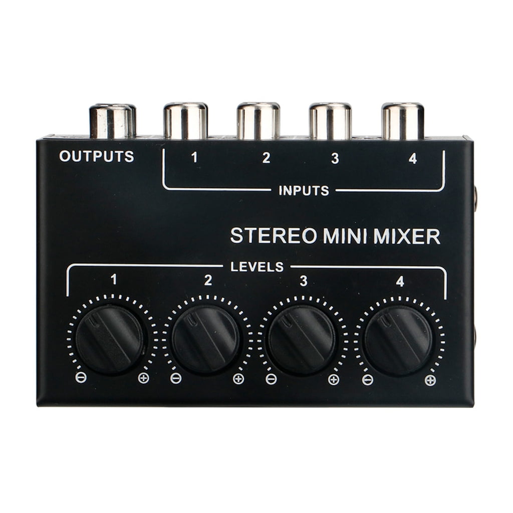 CX400 Mini 4 Channel Passive Stereo Mixers for Sound Mixing and ...