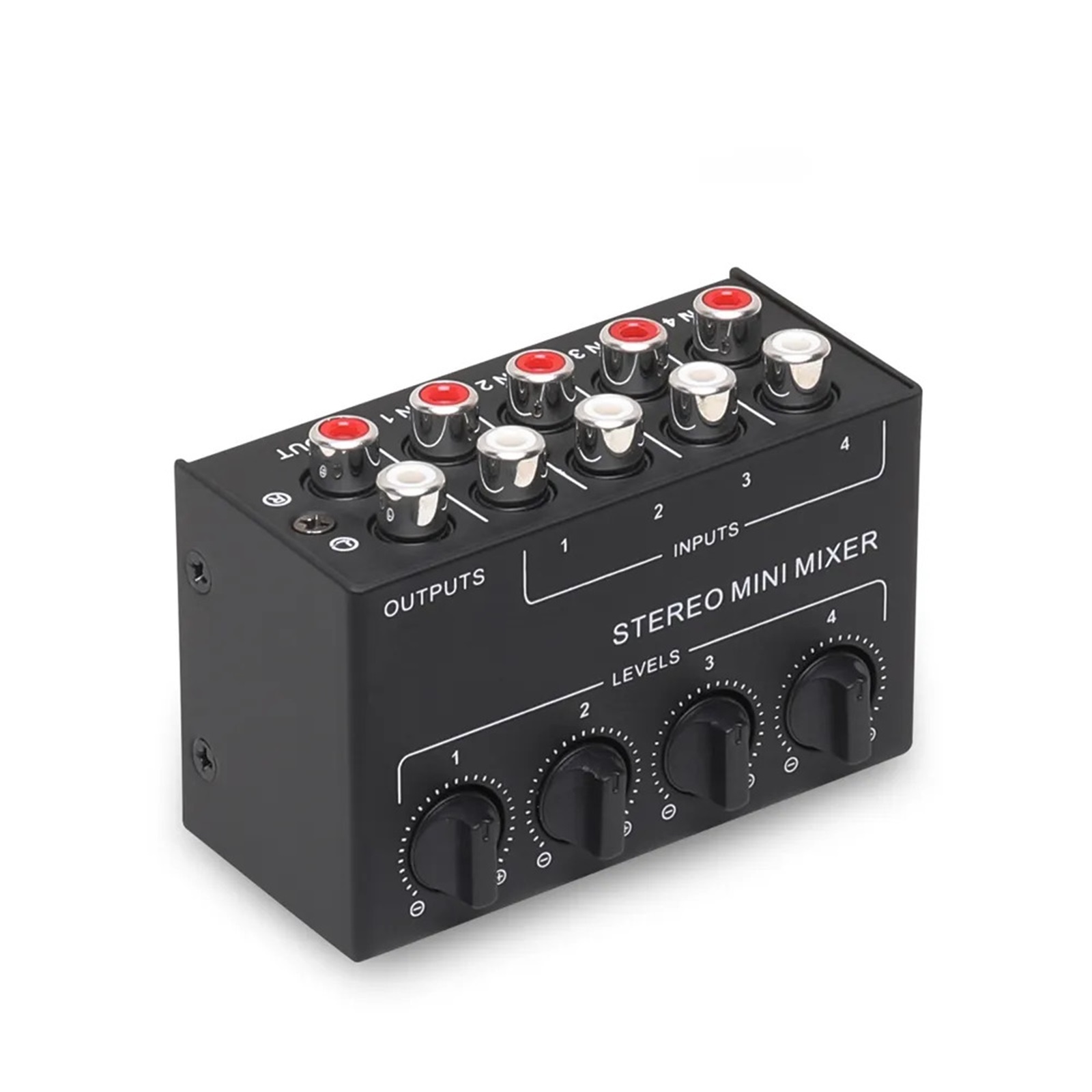 CX400 Mini Passive Stereo Mixer RCA 4-Channel Small Au-dio Mixer Stereo ...