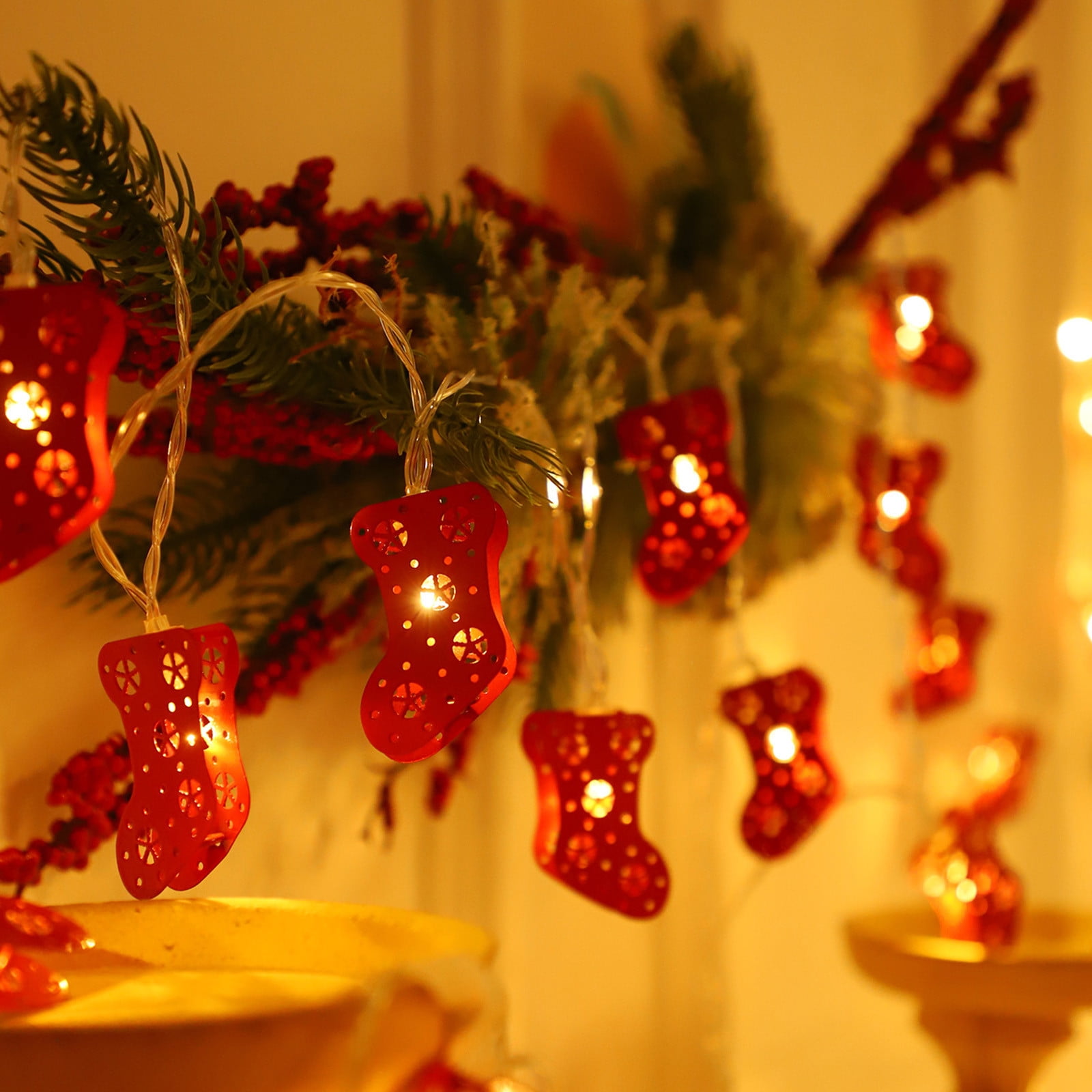 CXALSSY 10LED Outdoor Christmas Lights near Me, Christmas String Lights ...