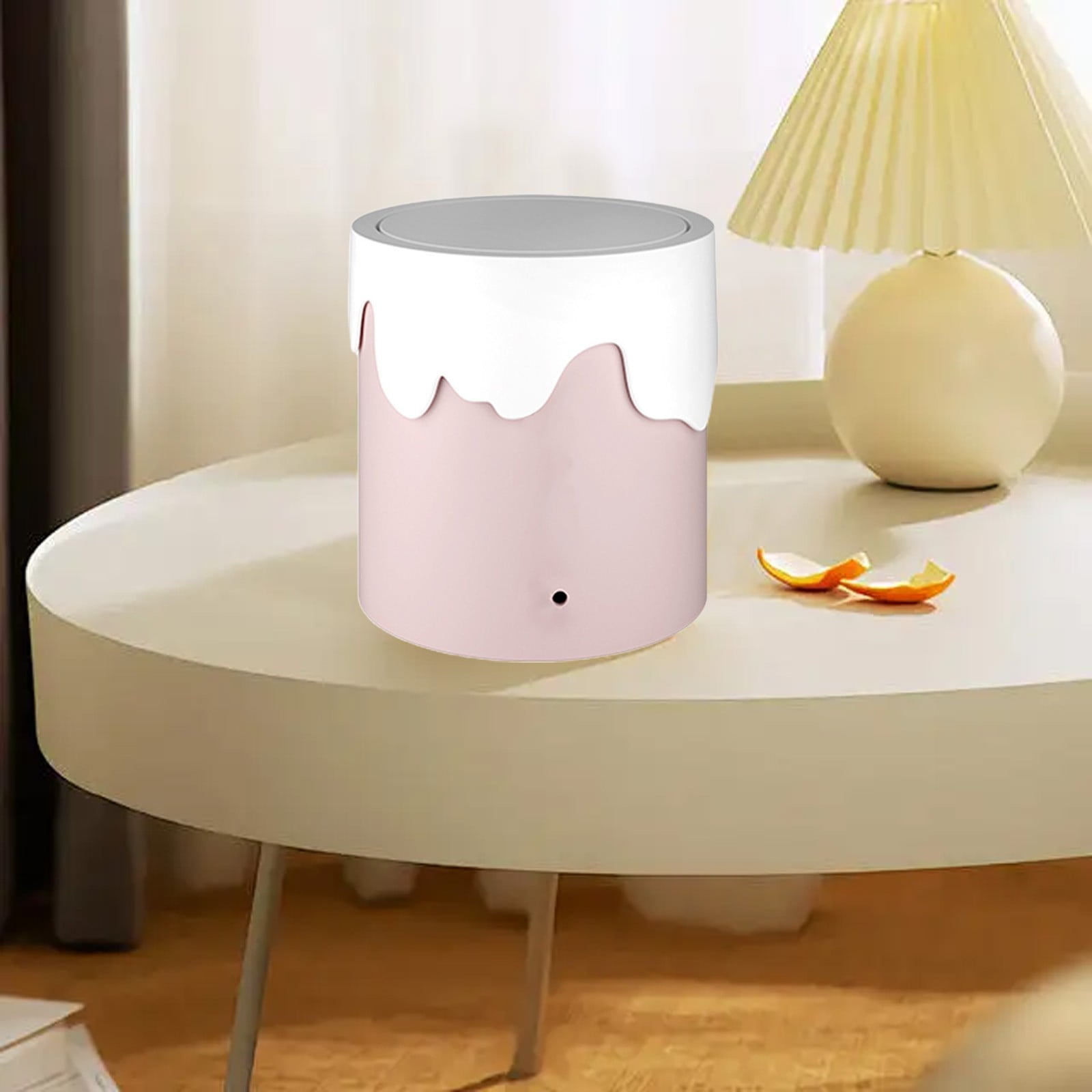 CXALSSY Small Desk Trash Can with Lids, Mini 3 Gallon Trash Can for ...