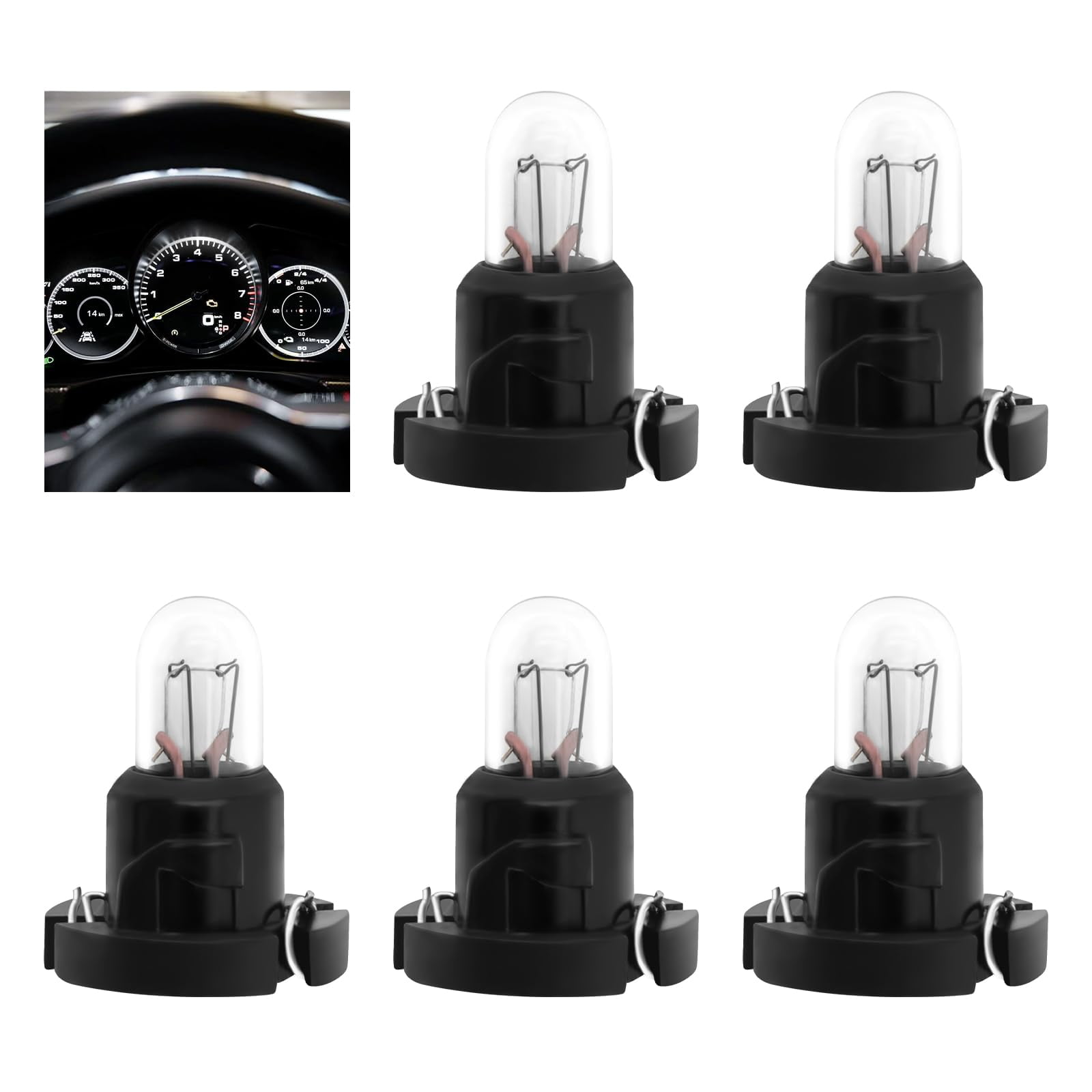 CXCCOI 5PCS Car Dash STF9 Lights for Car Interior,T4 14V Instrument Cluster Bulbs Replace ...