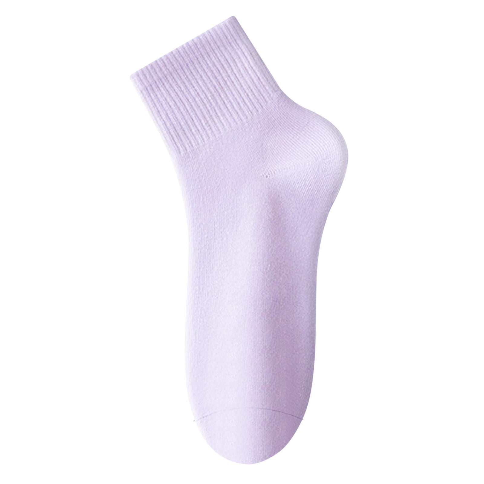 CXHEGBEJ Women's 1Pair Thin Cotton Blended Socks, Solid Color ...