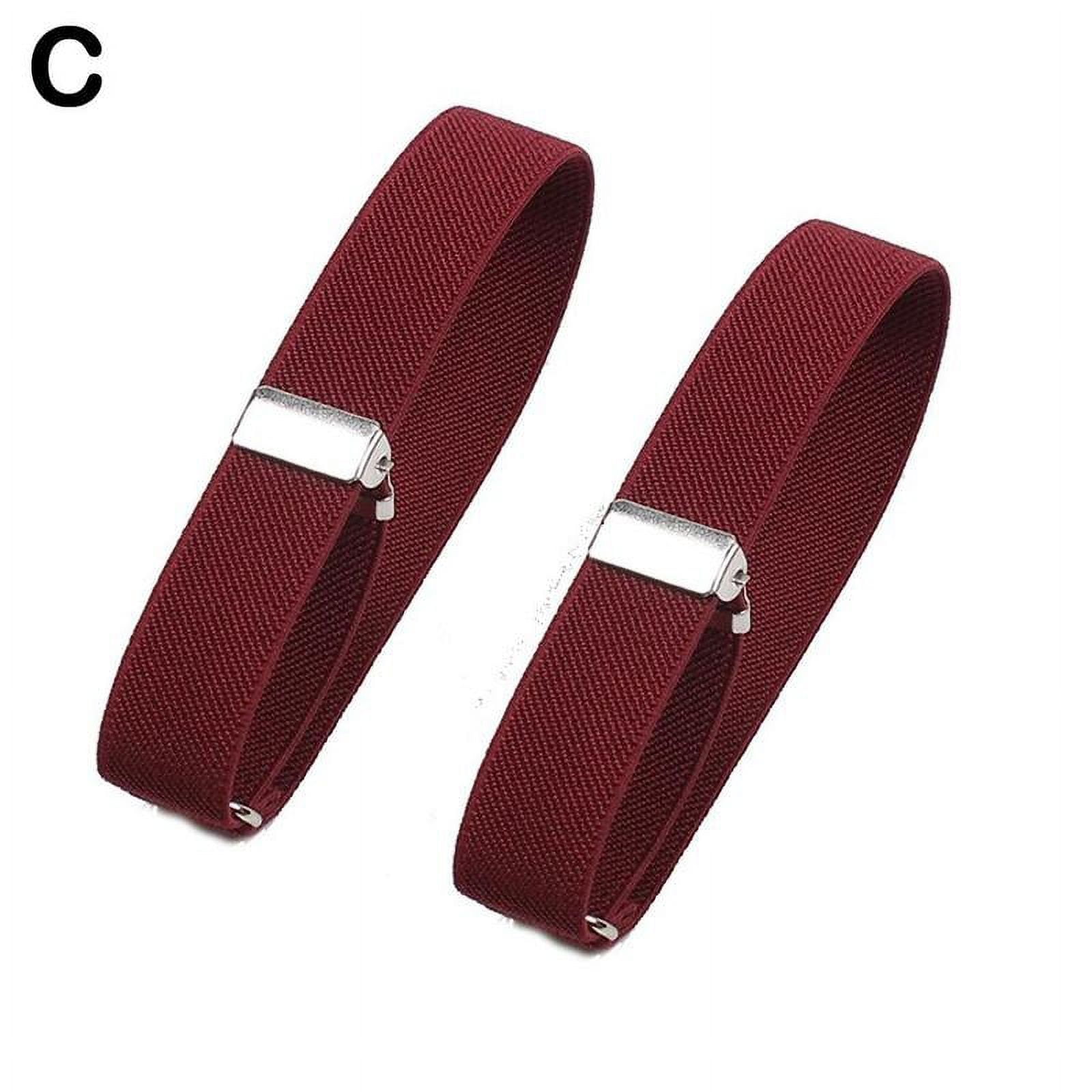 CXKUN Anti-Slip Shirt Sleeve Holders Elastic Sleeve Garters Stretch ...
