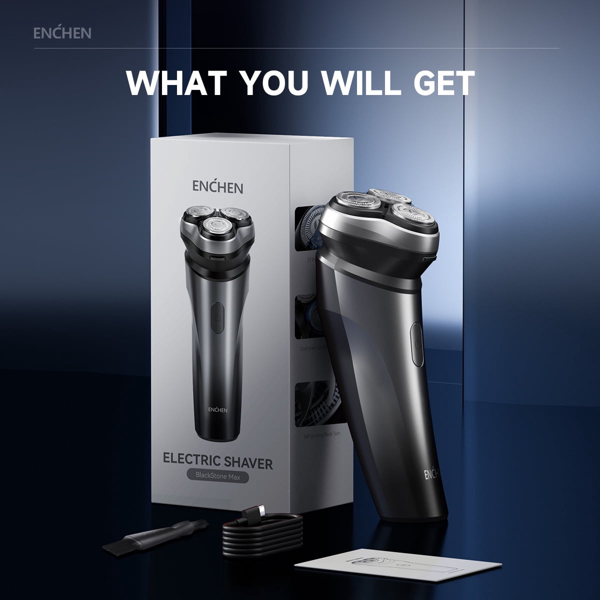 CXSMXC Shaver Professional Beard Trimmer Electric Shaver Waterproof ...