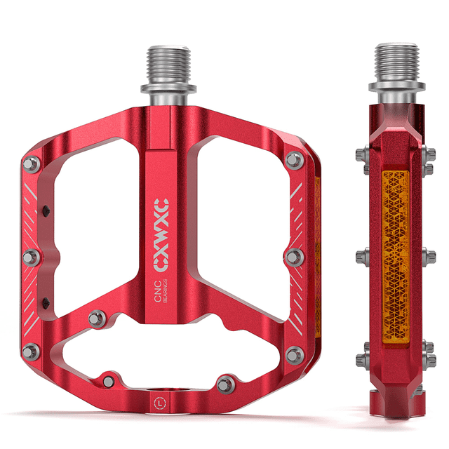 CXWXC Mountain Bike Pedals - 9/16" Bicycle Pedals Platform - 3 Sealed ...