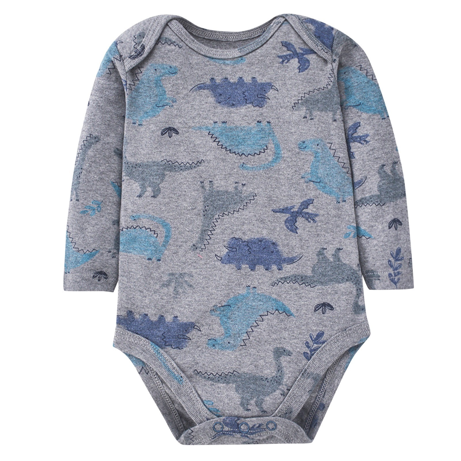 CXYYY Baby Boys Bodysuits Long Sleeve Cute Print Rompers For Toddlers ...