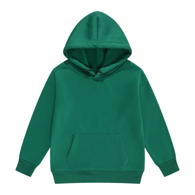 CXYYY Pink Palm Puff Hoodie Kids Girls Sweatshirt Floral Print Long Sleeve Jumper Hoody Tops ...