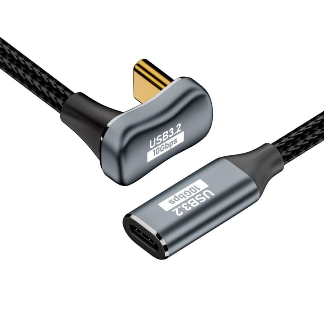 CY 1.0M Opposite U Shape Back Angled USB-C USB 3.1 Type C Male to ...