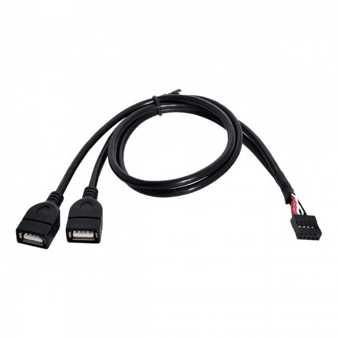 CY 10 Pin Motherboard Female Header to Dual USB 2.0 Female Adapter ...