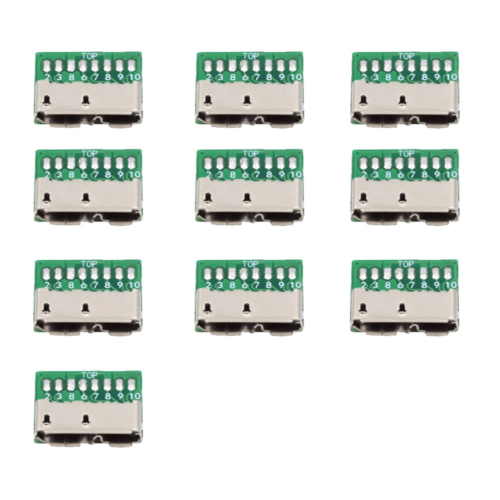 CY 10pcs Micro USB 3.0 10pin Female Socket Receptacle Board Mount SMT ...