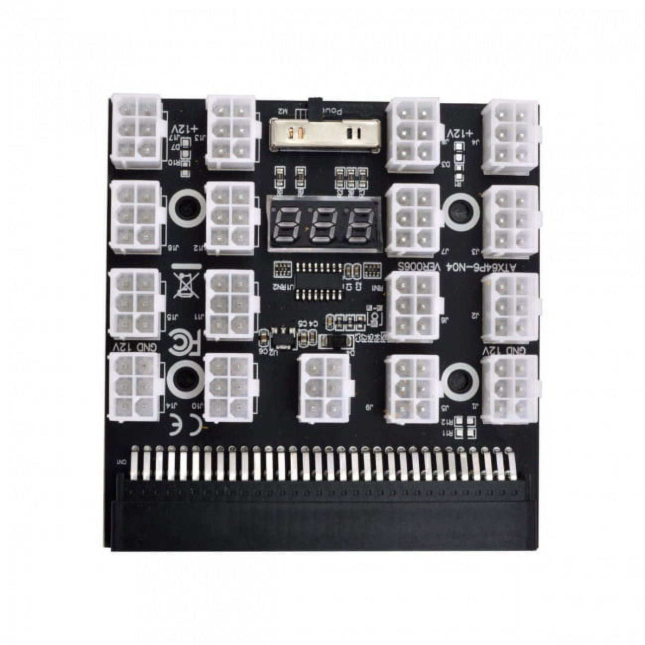 CY 1200W Server PSU Power Supply Breakout Board Adapter with 17 Ports ...