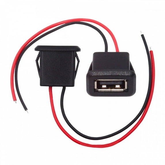CY 2pcs/set DIY OEM Type A Female Socket to 2Pin Open Cable Latch Mount ...