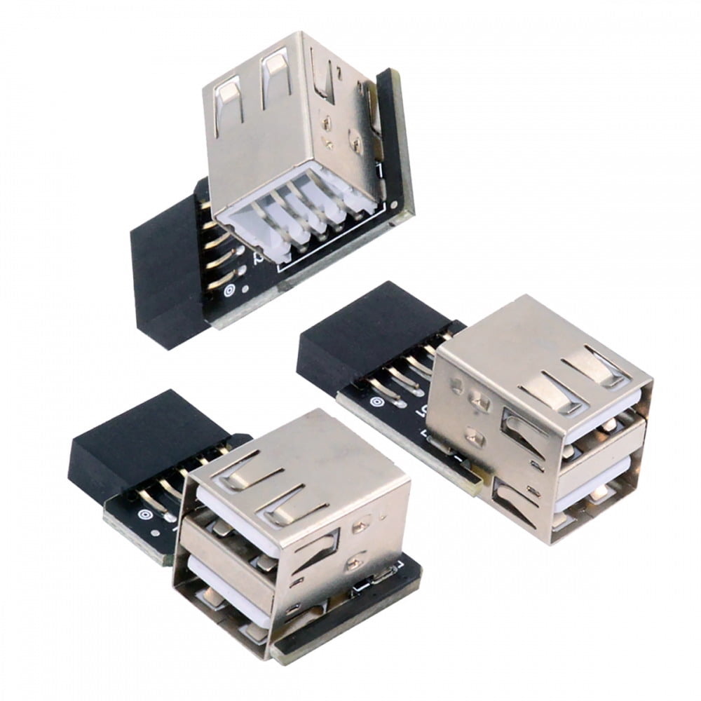 CY 3pcs/set 9Pin/10Pin Motherboard Front Panel Header Female to Dual ...