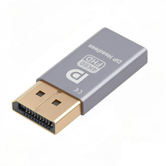 CY 4K@60Hz DP Virtual Display Displayport Active Adapter Dummy Plug ...