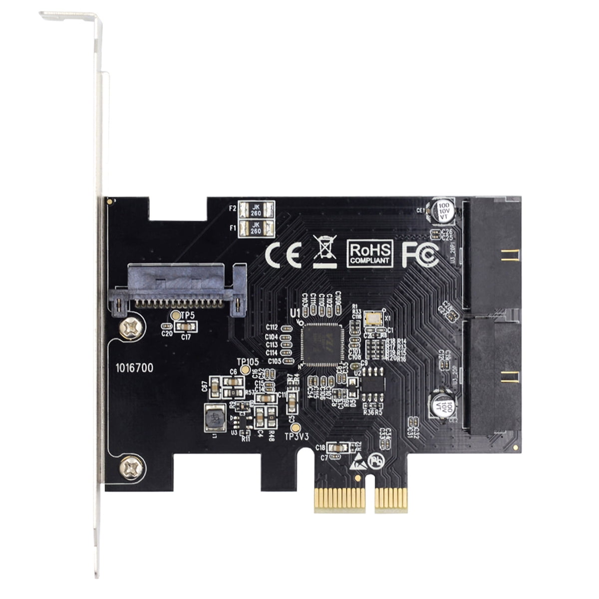 CY 5Gbps 19Pin 20Pin USB 3.0 Front Panel Header to PCI-E 1X Express Card VL805 Adapter for ...