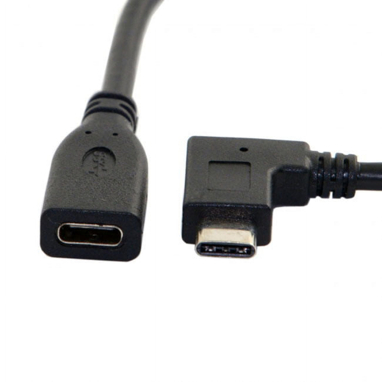 CY 90 Degree Right Angled USB-C USB 3.1 Type C Male to Female Extension ...
