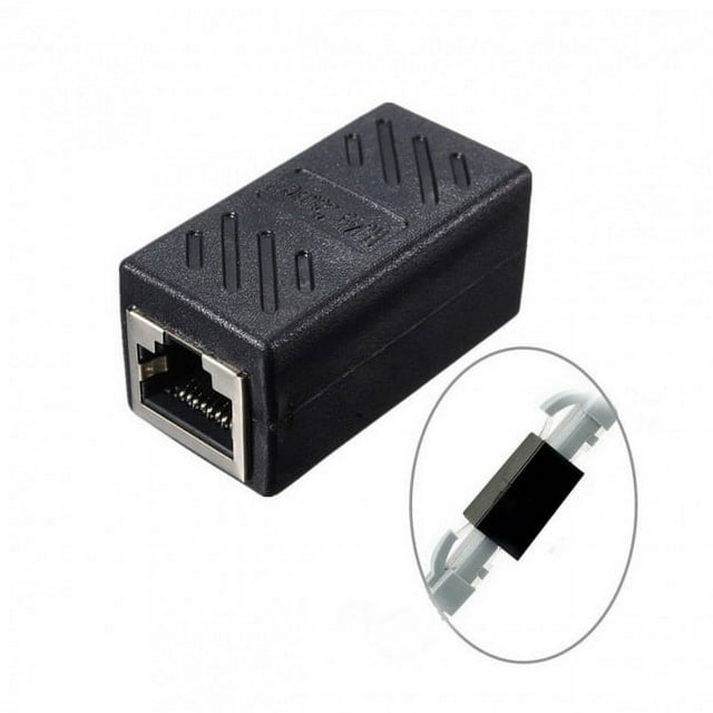 CY CAT6 RJ45 Female to Female Lan Connector Ethernet Network Cable ...
