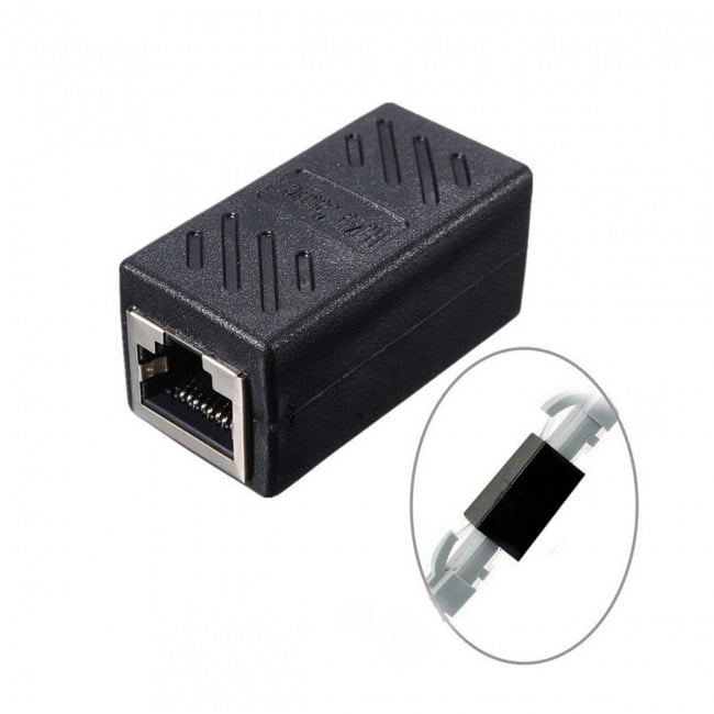 CY CAT6 RJ45 Female to Female Lan Connector Ethernet Network Cable ...