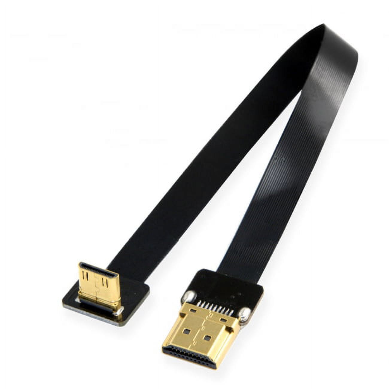 CY CYFPV 90 Degree Up Angled FPV Mini HDMI Male to HDMI Male FPC Flat ...