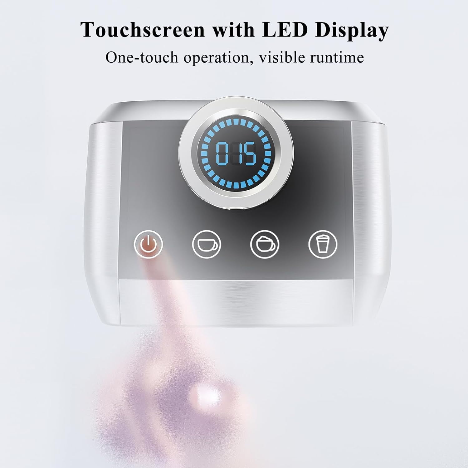 CY Cappuccino Coffee Machine,Stainless Steel Espresso Maker, Latte ...