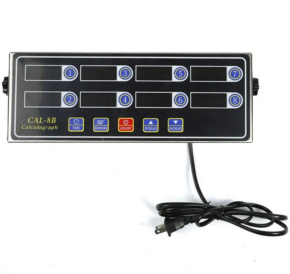 CY Commercial Kitchen Timers for Cooking, 8 Channels Digital Kitchen ...