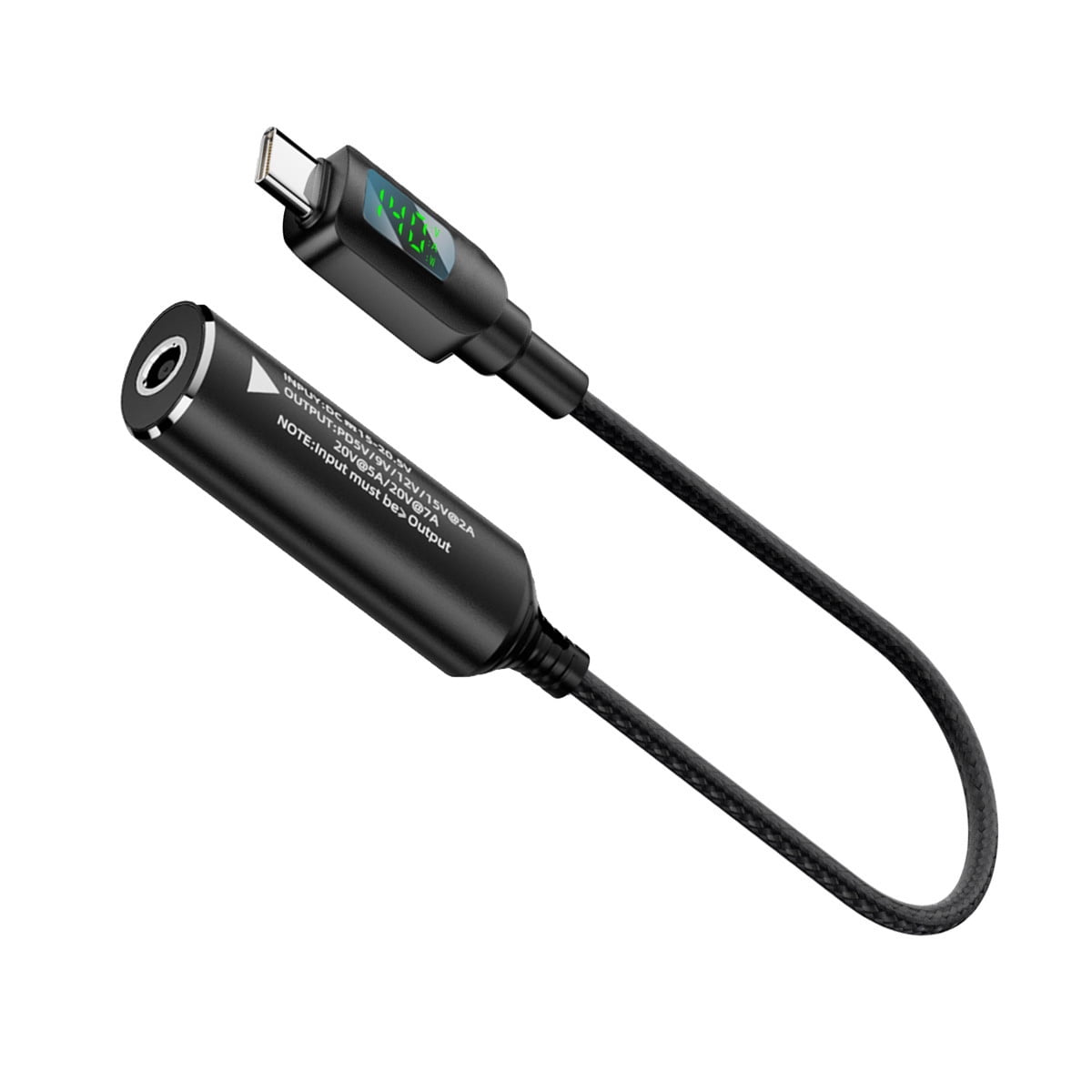 CY DC Jack 4.5x3.0mm Input to USB-C Type-C Power 140W Smart LED Display ...