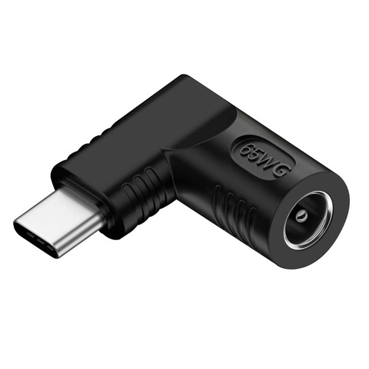 CY DC Jack 5.5x2.1mm Input to USB-C Type-C Angled 90 Degree Power Plug ...