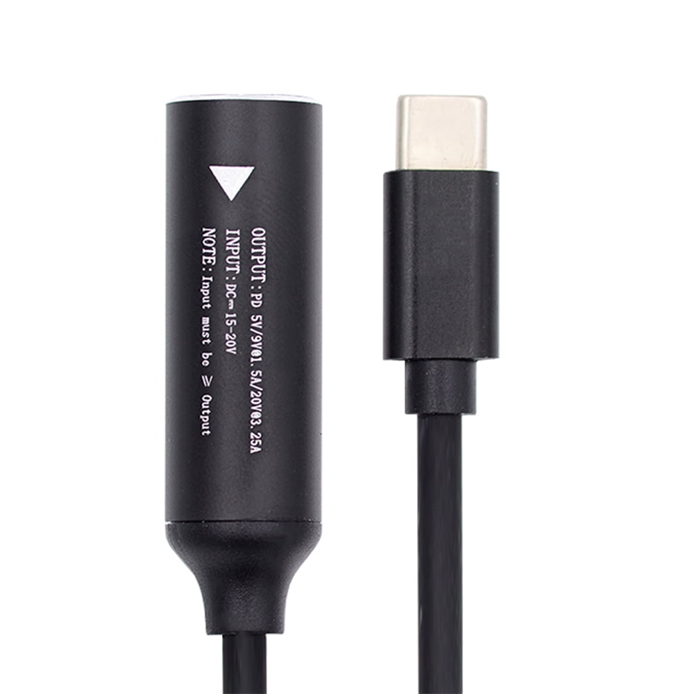 CY DC Jack 5.5x2.5mm Input to USB-C Type-C Power Plug Charge Cable for ...